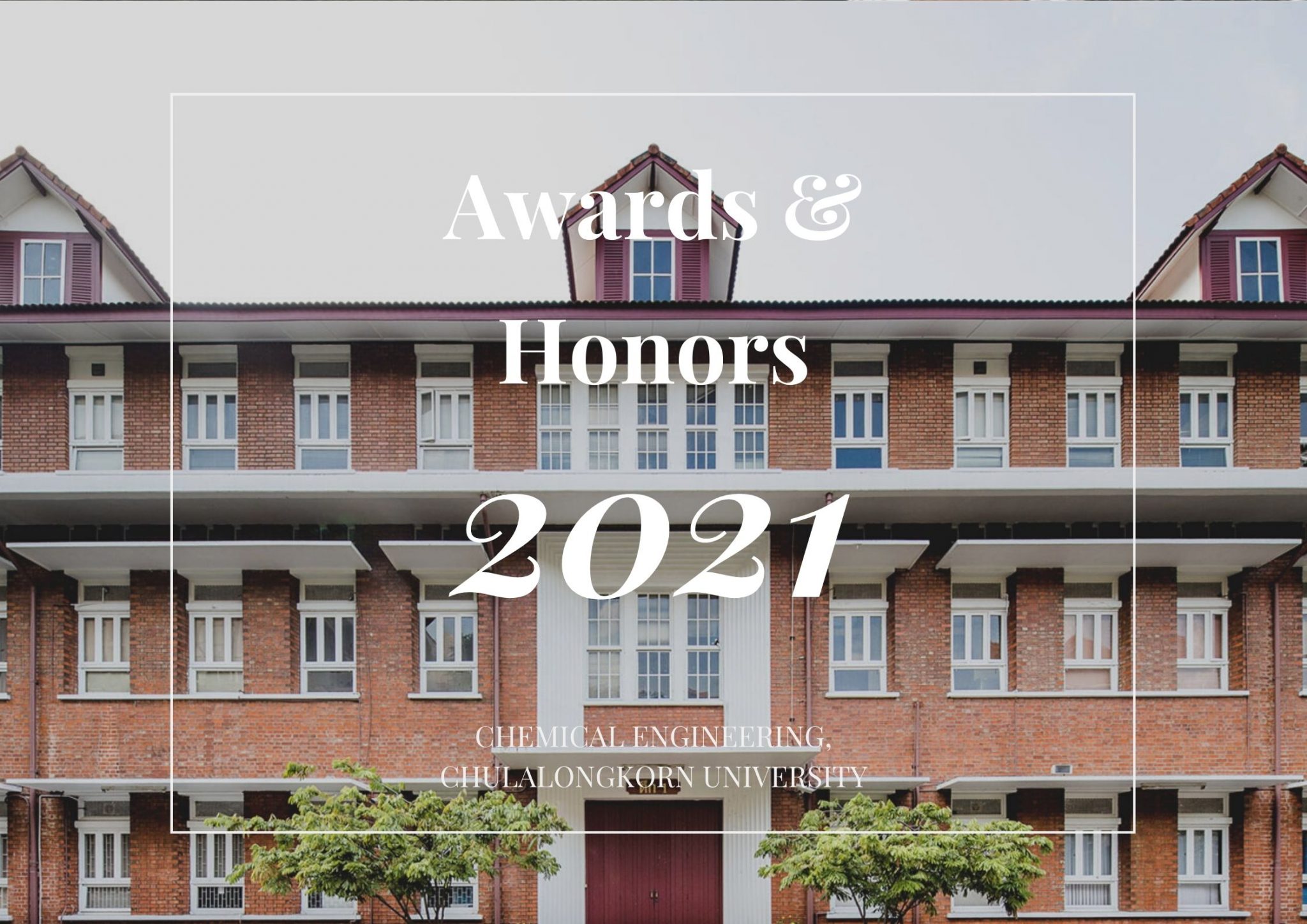 AWARDS & HONORS – CHEMICAL ENGINEERING